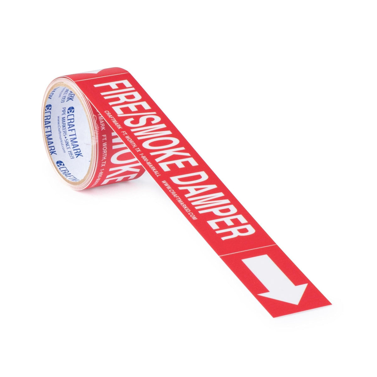 RollMark™ V Self-Stick Fire Protection Marker – Craftmark Pipe Markers