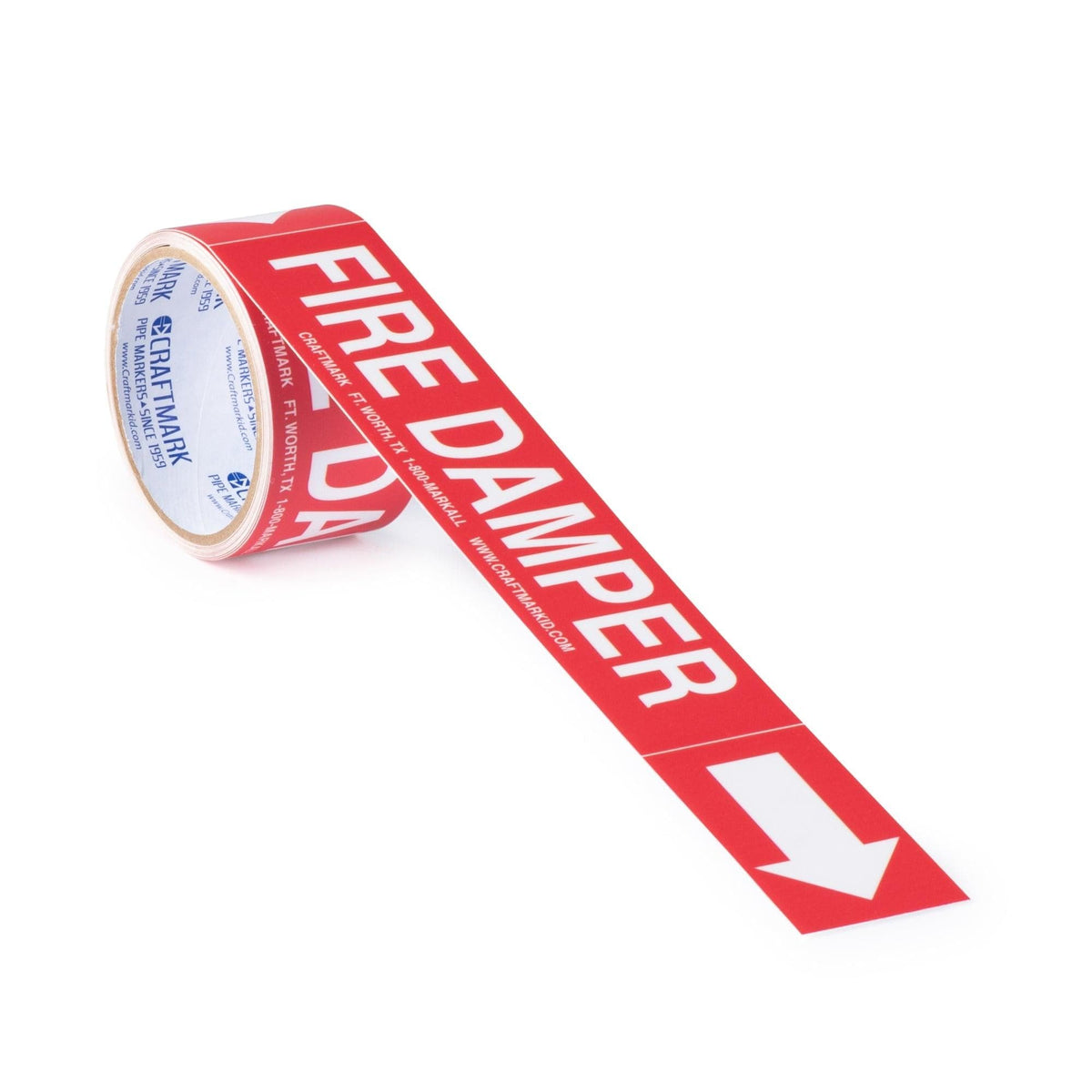 RollMark™ V Self-Stick Fire Protection Marker – Craftmark Pipe Markers